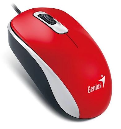 Genius DX-110 Red USB Full Size Optical Mouse – Creative Computing