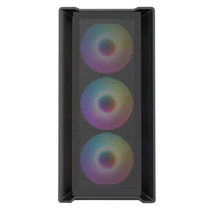 Vento Black Micro-ATX PC Gaming Case with 4 x 120mm ARGB Fans Included ...